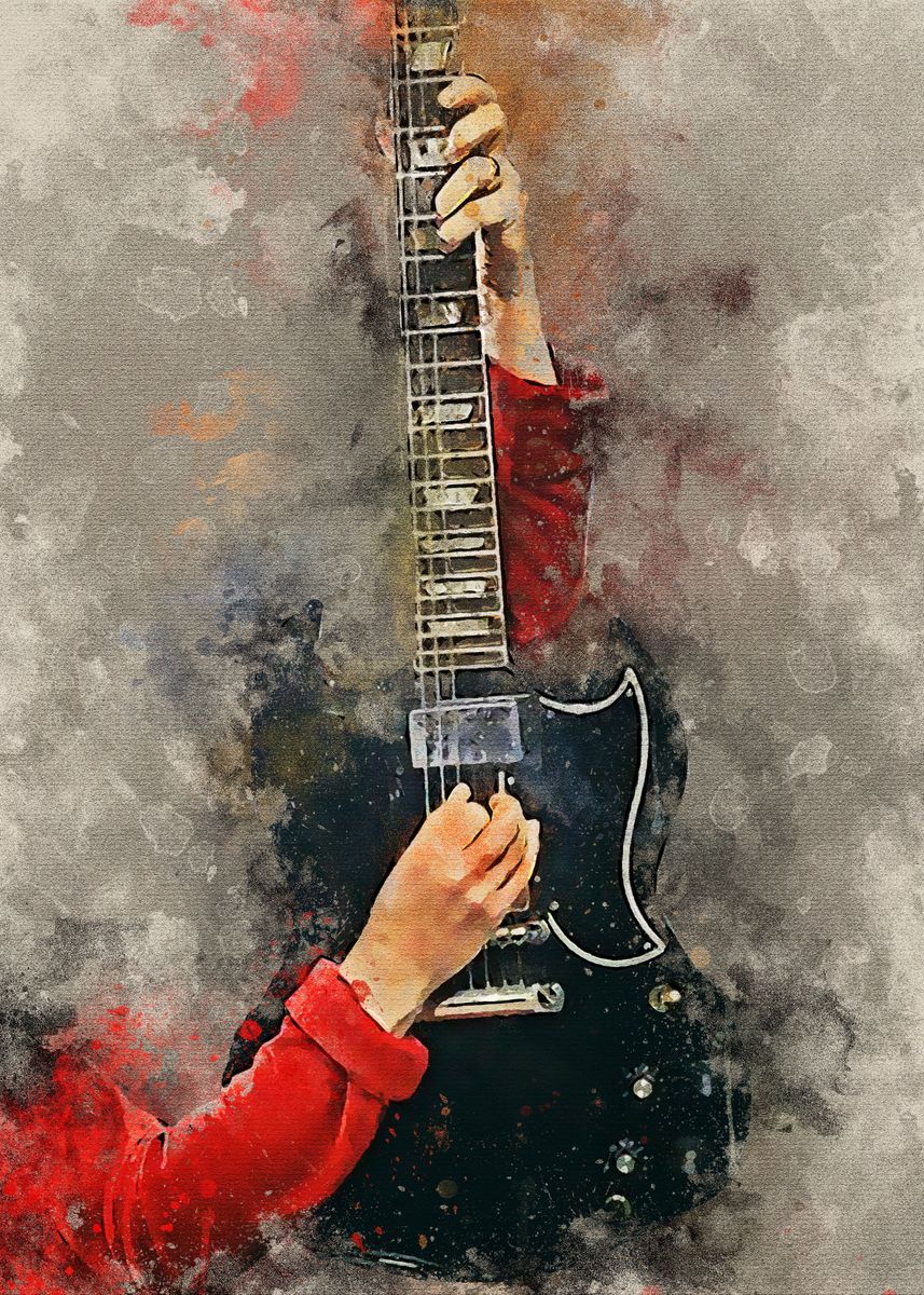 'Famous Gibson' Poster by Muh Asdar | Displate
