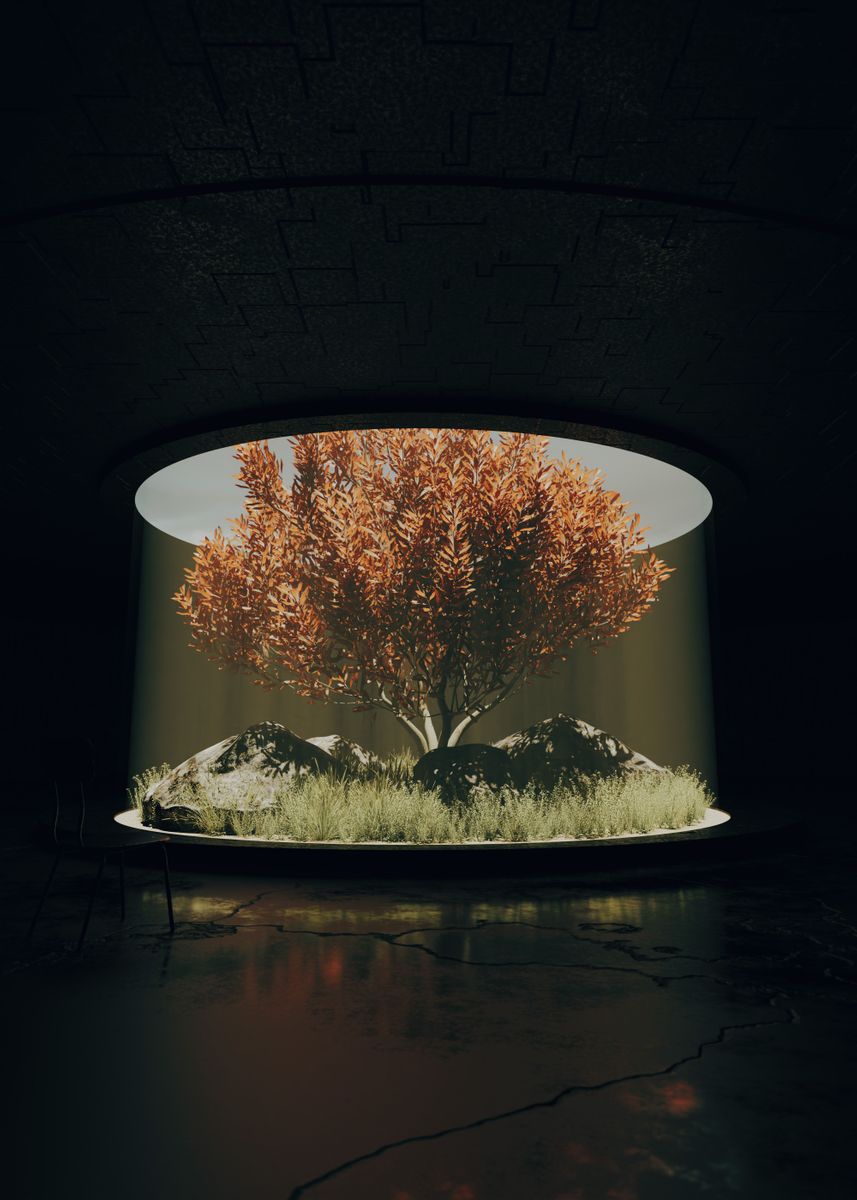 'Protect The Tree 3D Render' Poster, picture, metal print, paint by ...