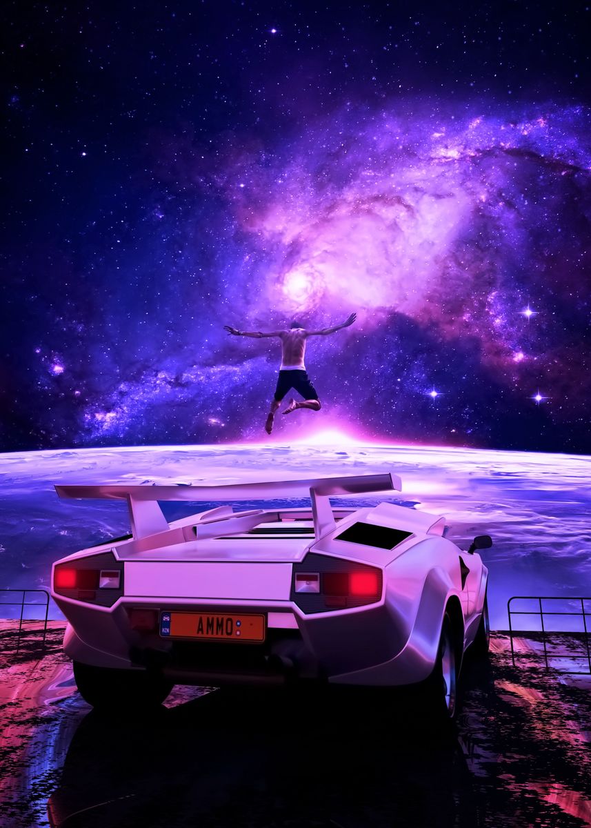 'Space jump' Poster, picture, metal print, paint by Ritvik Takkar ...