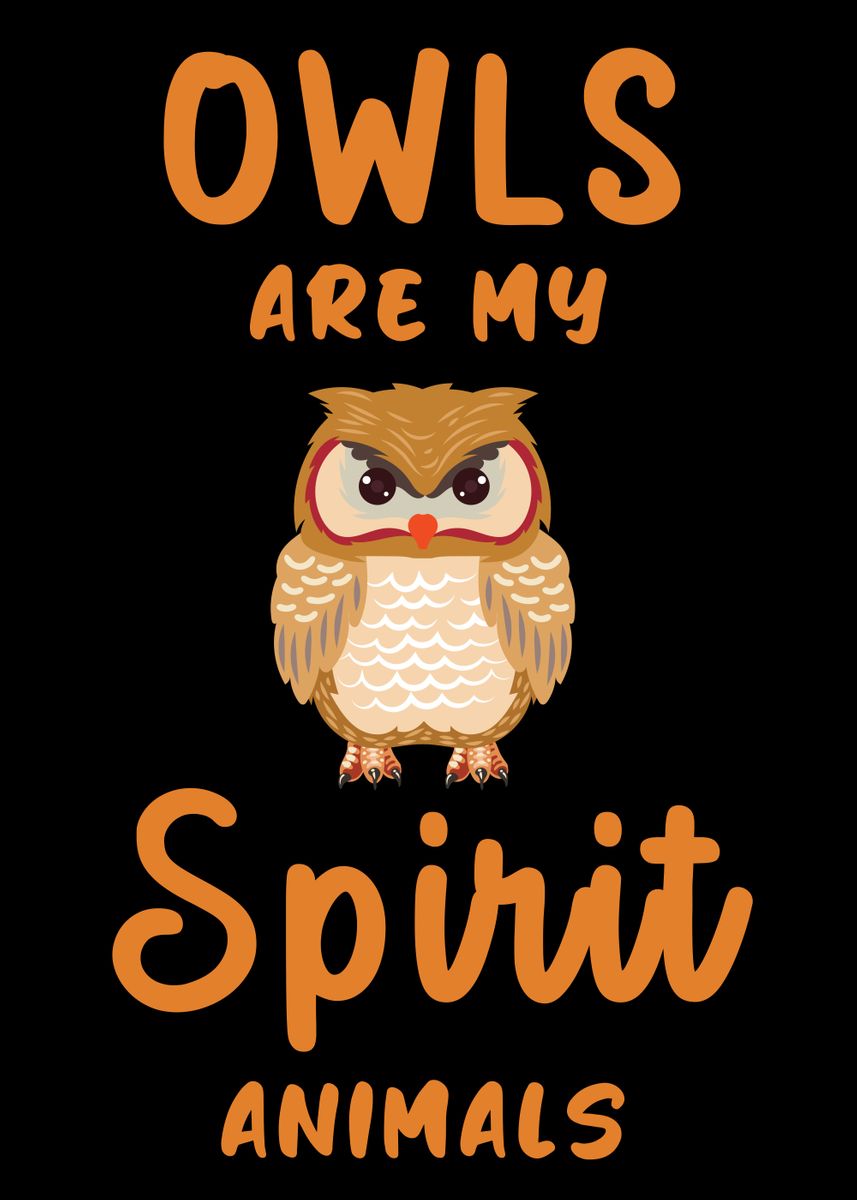 'Owl Quotes Animal' Poster, picture, metal print, paint by Yannis ...