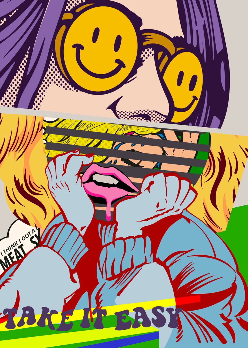 'Insecure' Poster, picture, metal print, paint by Mild pic | Displate