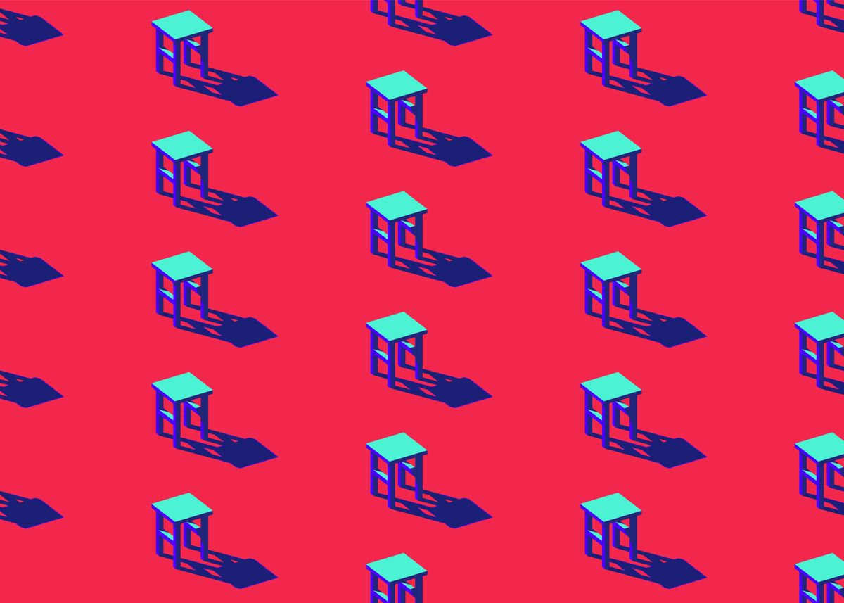 'you look at the stools' Poster by Andrew Turtsevych | Displate