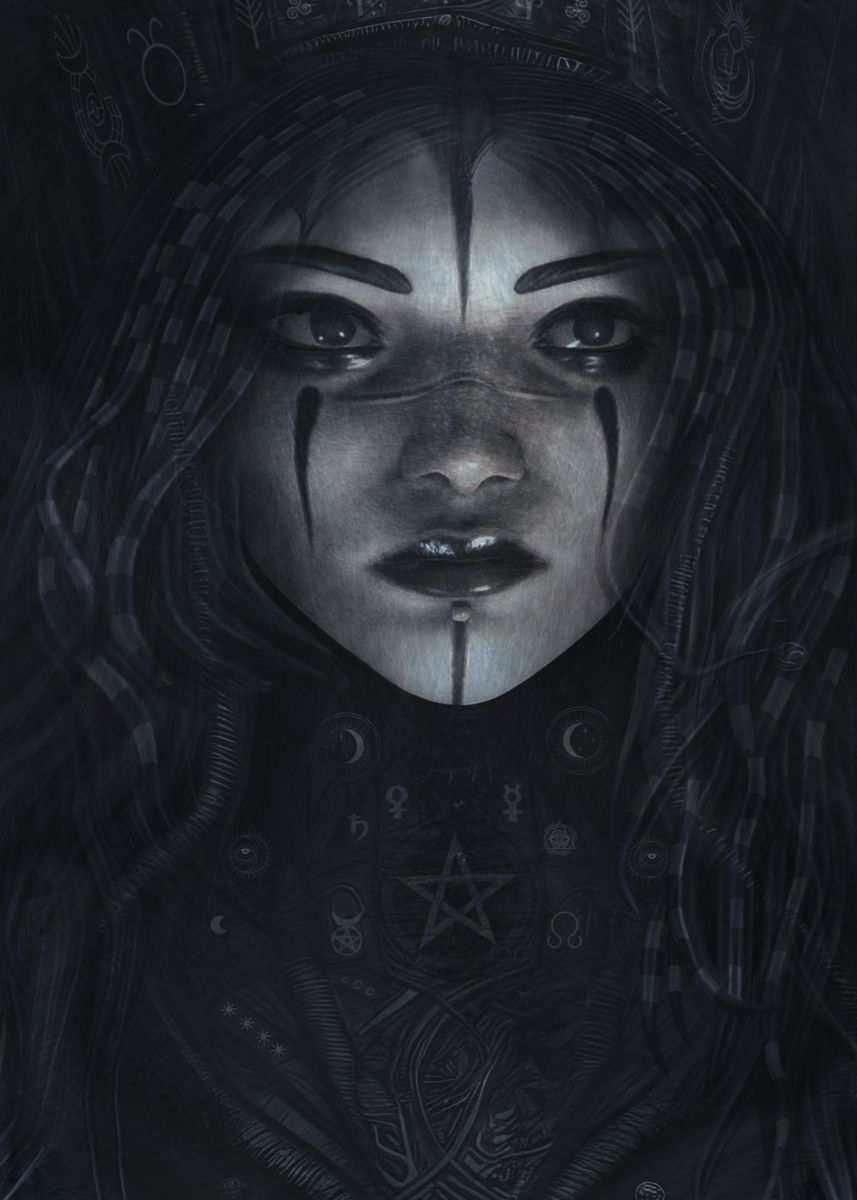 'The witching hour' Poster, picture, metal print, paint by David ...