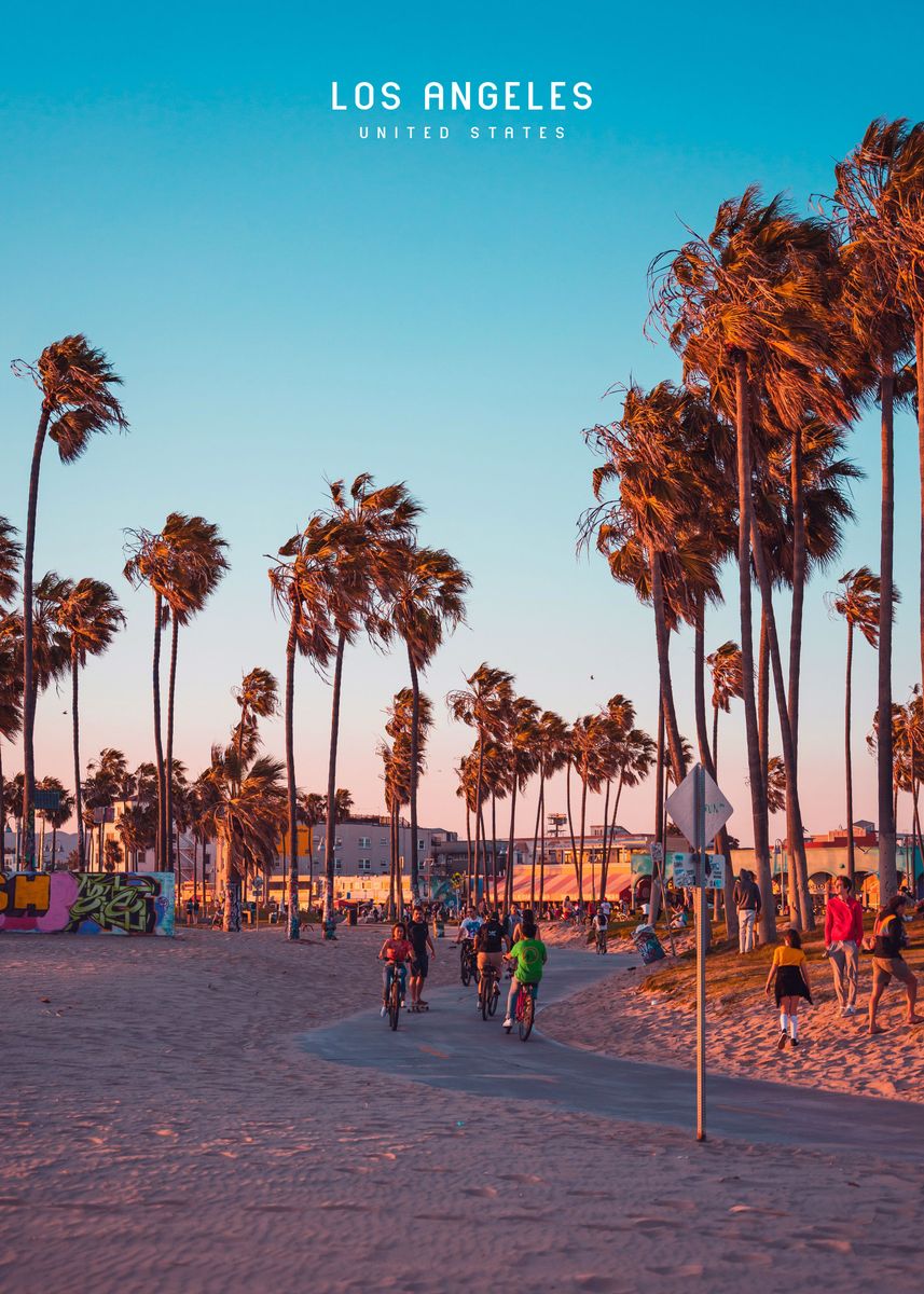 'Los Angeles ' Poster, picture, metal print, paint by Explore Universe ...