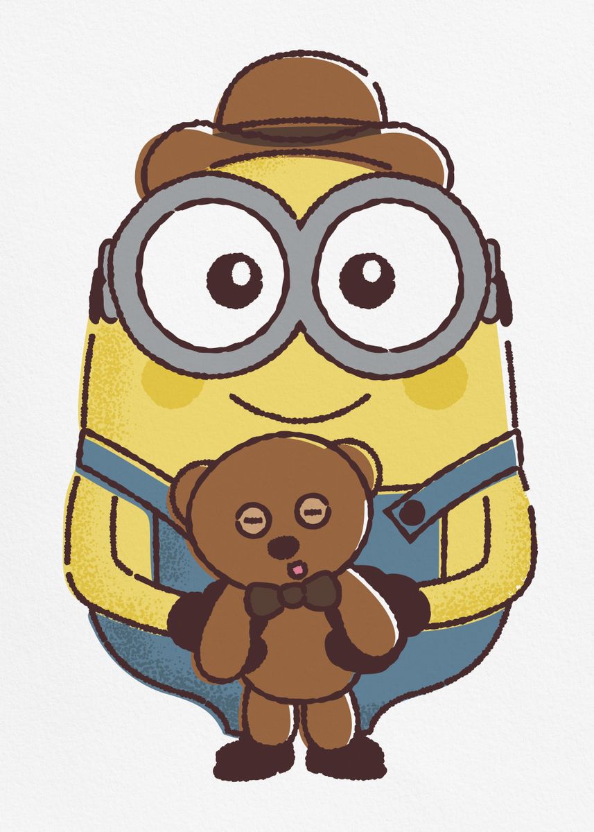 'Gentleman Bob' Poster, picture, metal print, paint by Minions | Displate