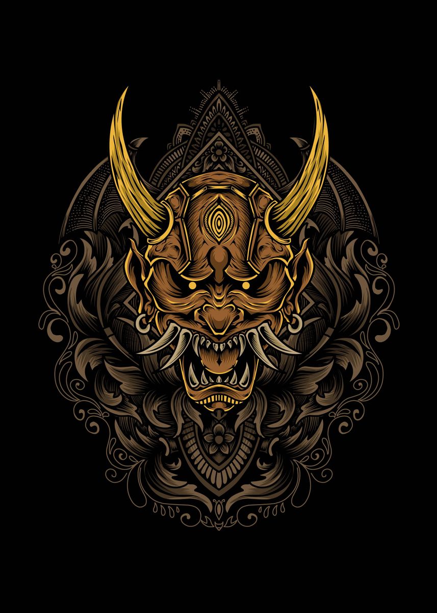 'evil' Poster, picture, metal print, paint by wan studio 50 | Displate