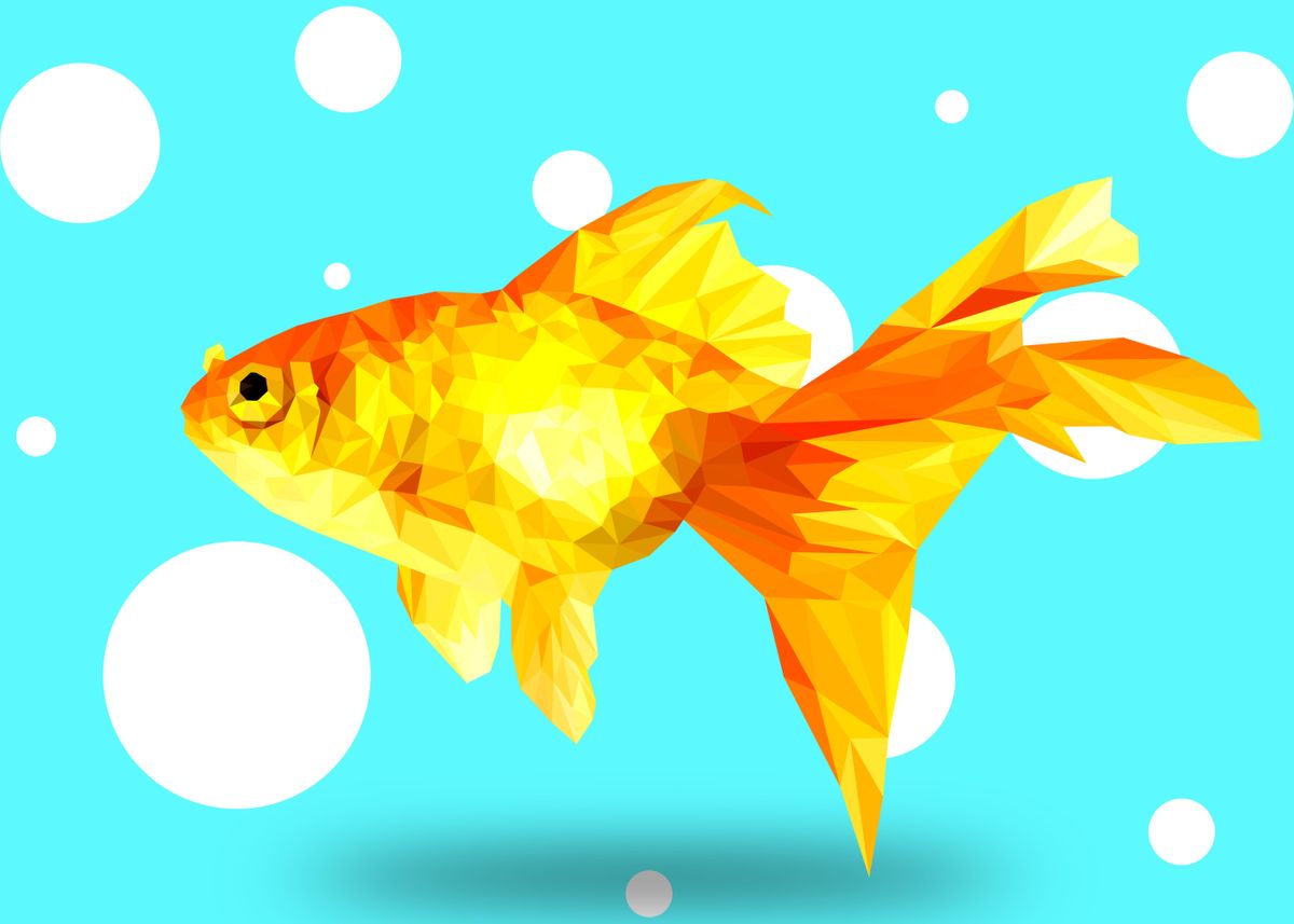 'Goldfish' Poster by Lee Jani | Displate