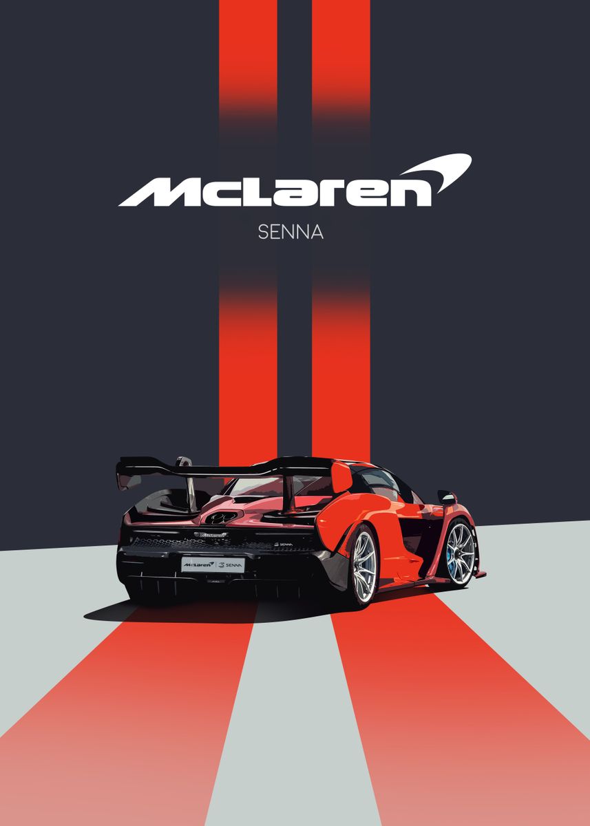 'Mclaren Senna' Poster by Car Enthusiast Arts | Displate