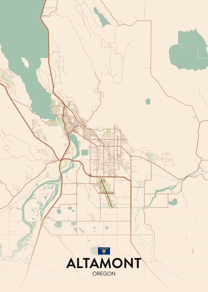 'Altamont OR' Poster, picture, metal print, paint by IMR Designs | Displate