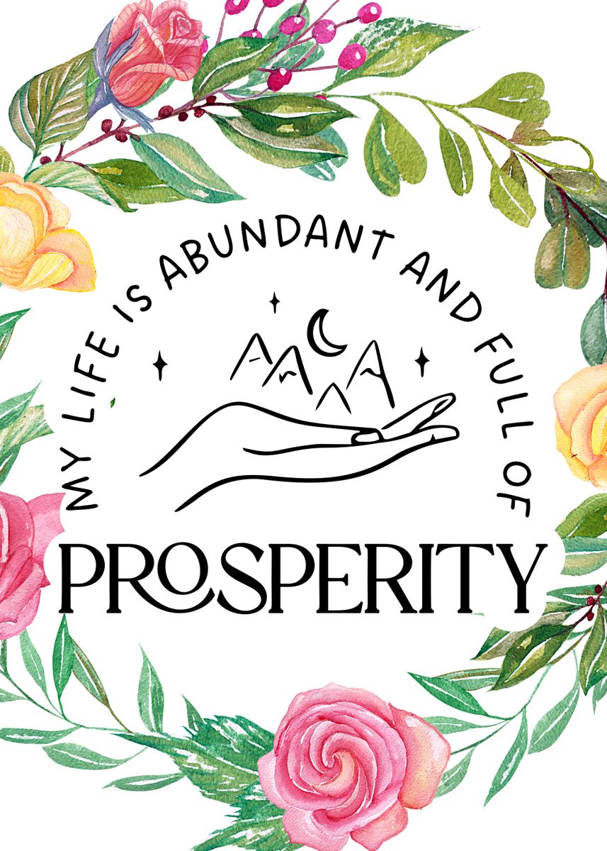 'Prosperity' Poster, picture, metal print, paint by Juliana RW | Displate