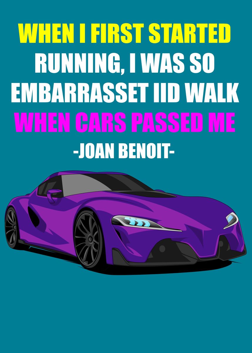 'quote car' Poster, picture, metal print, paint by Asran Vektor | Displate