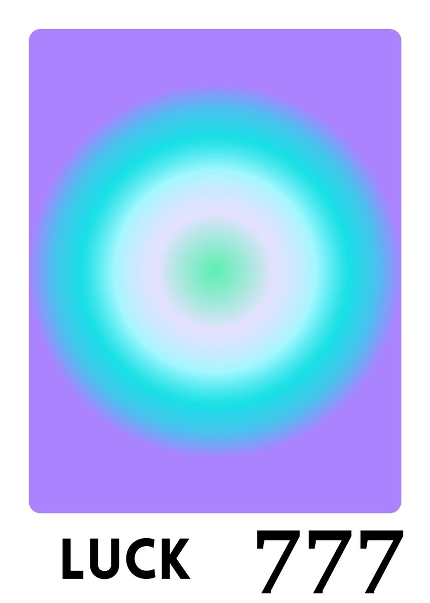 'Angel Number 777' Poster, picture, metal print, paint by Singularity ...