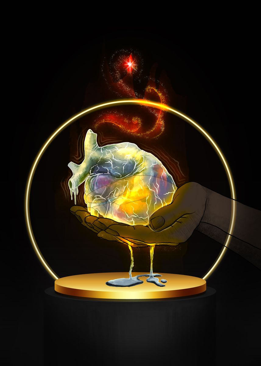 'Cold Heart' Poster by Kaisa Holsting | Displate