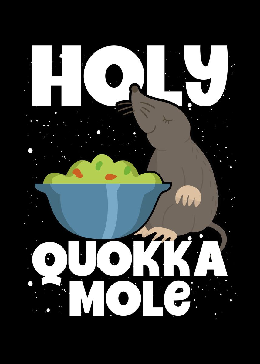 'Holy quokka mole' Poster, picture, metal print, paint by BeMi | Displate