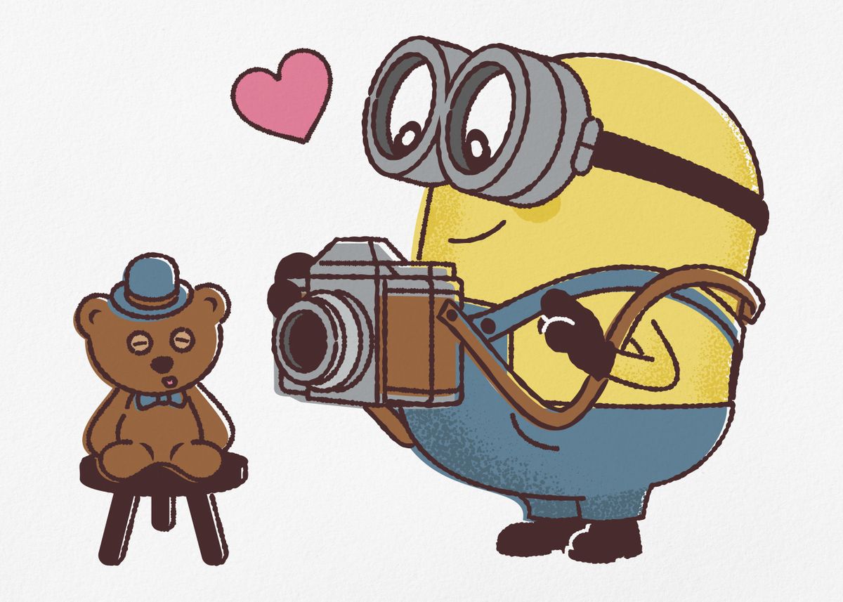 'Tim's Portrait' Poster by Minions | Displate