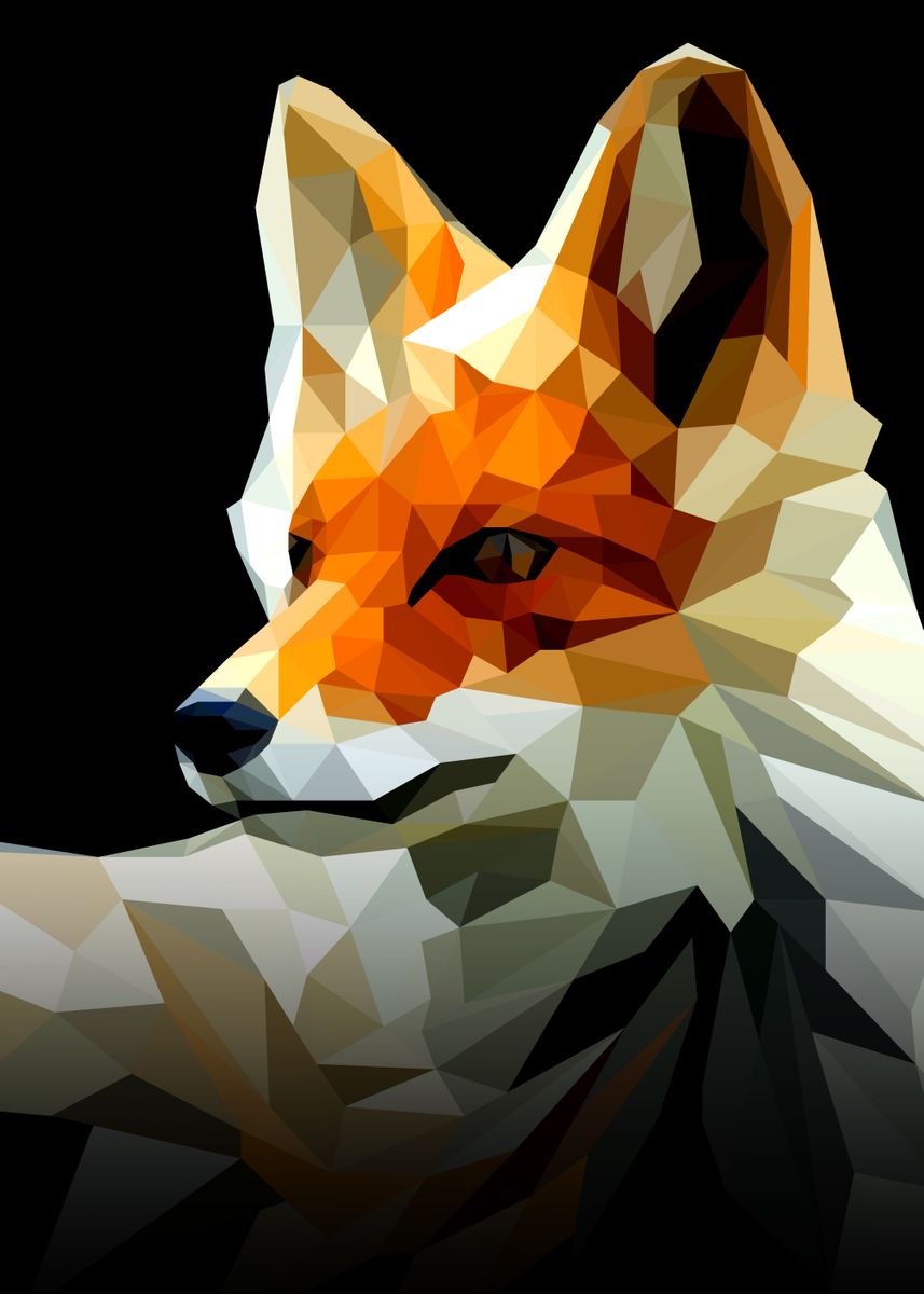 'Fox' Poster by dung nguyen | Displate