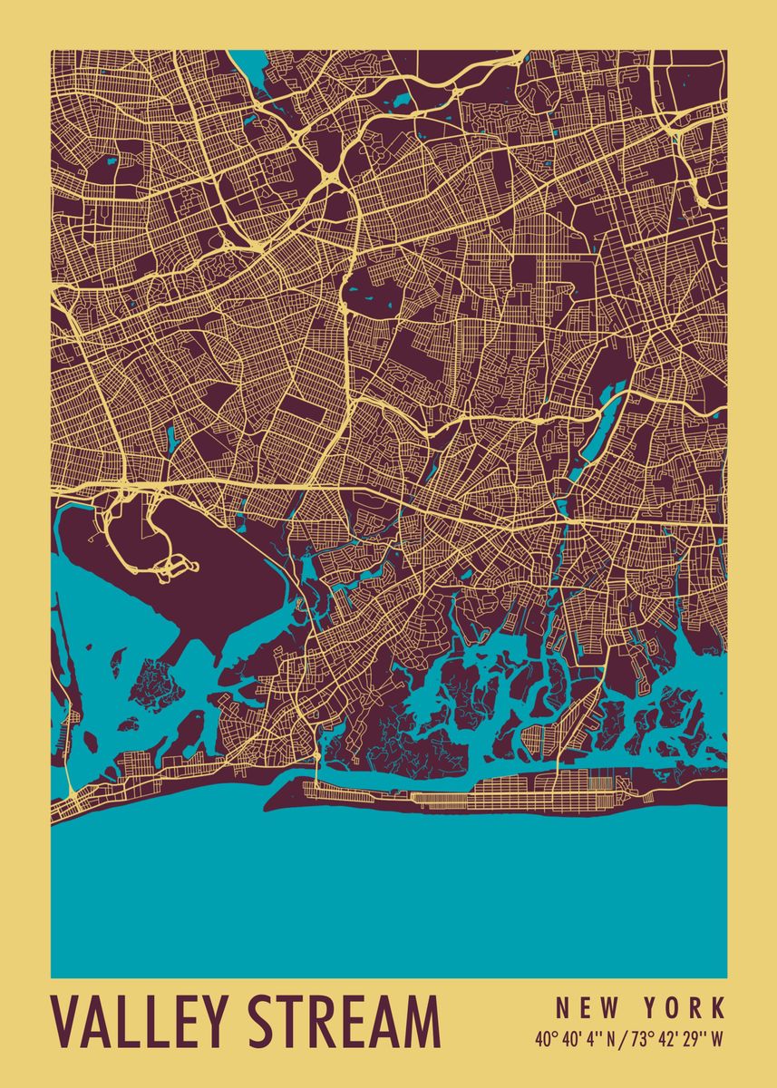 'VALLEY STREAM' Poster by Miracle Studio | Displate