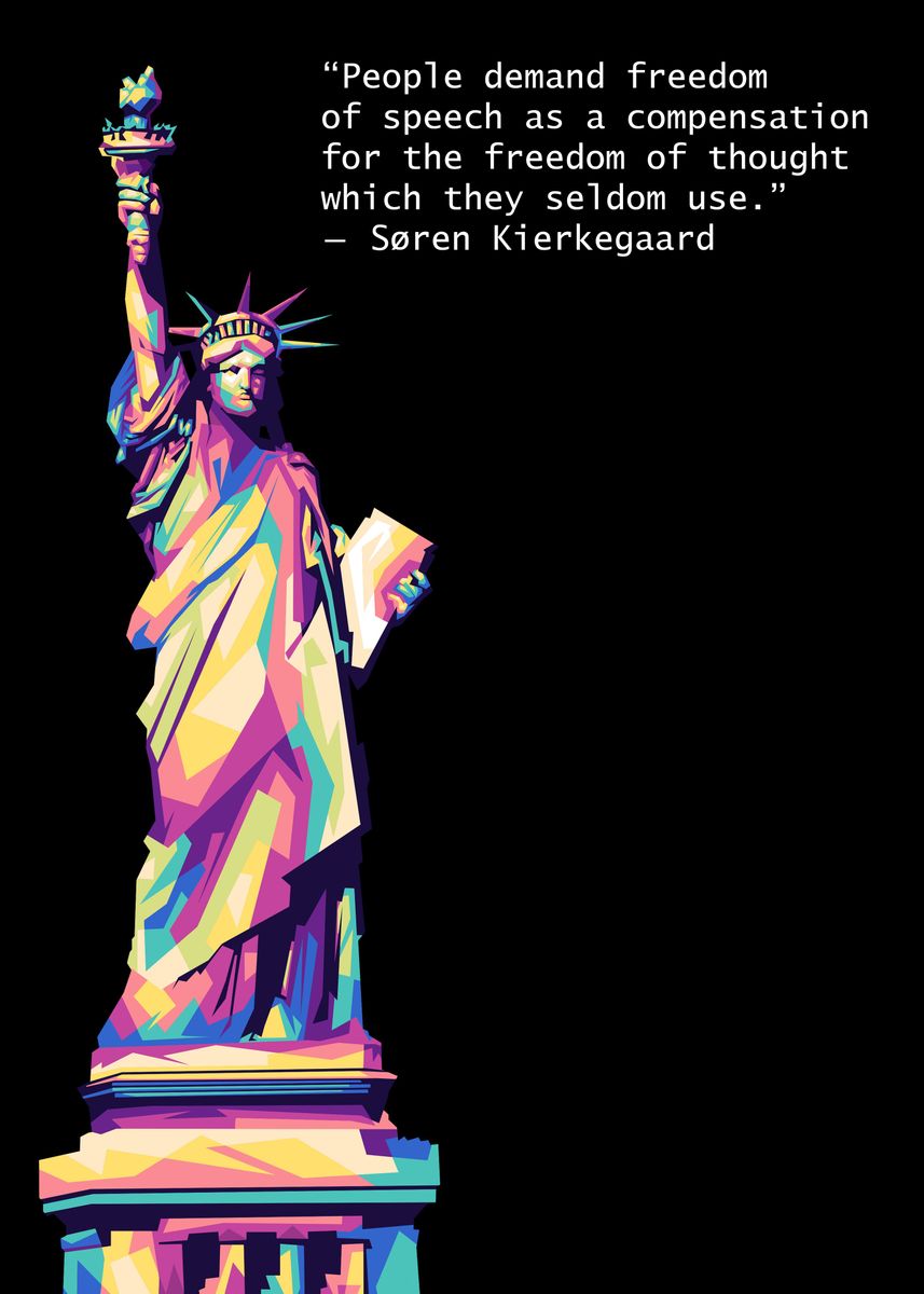 'liberty art' Poster, picture, metal print, paint by NiceAndBetter ...