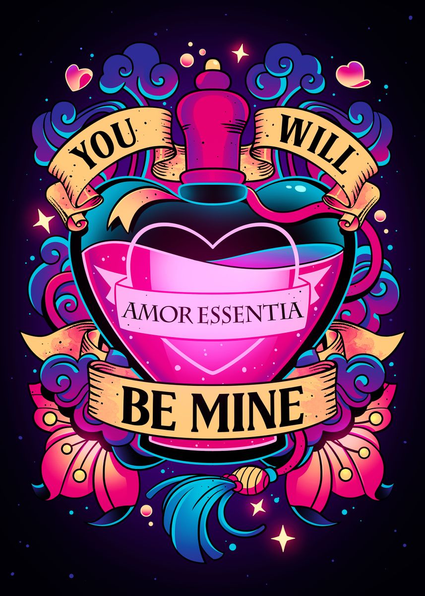 'Infinite Love Elixir' Poster, picture, metal print, paint by Snouleaf ...