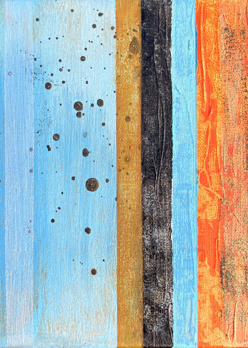'Rustic Stripes 3' Poster, picture, metal print, paint by Julia Rudens ...