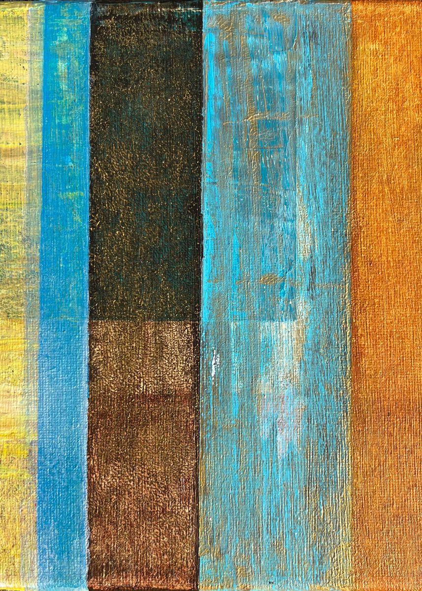 'Rustic stripes 1' Poster, picture, metal print, paint by Julia Rudens ...