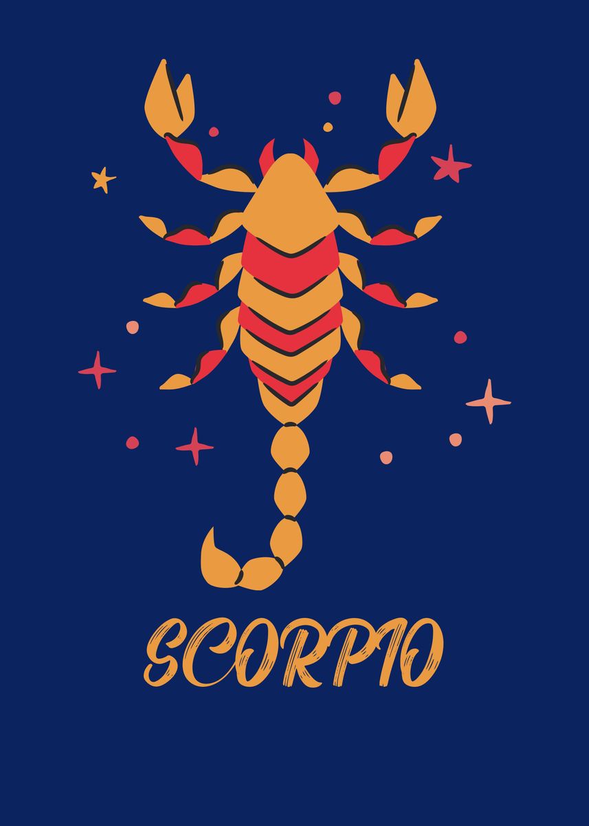 'Star Sign Scorpio' Poster, picture, metal print, paint by Oizy ...