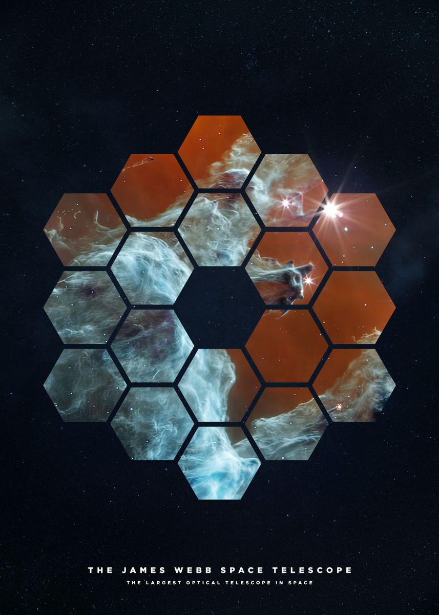 'James Webb Telescope' Poster, picture, metal print, paint by The Fire ...