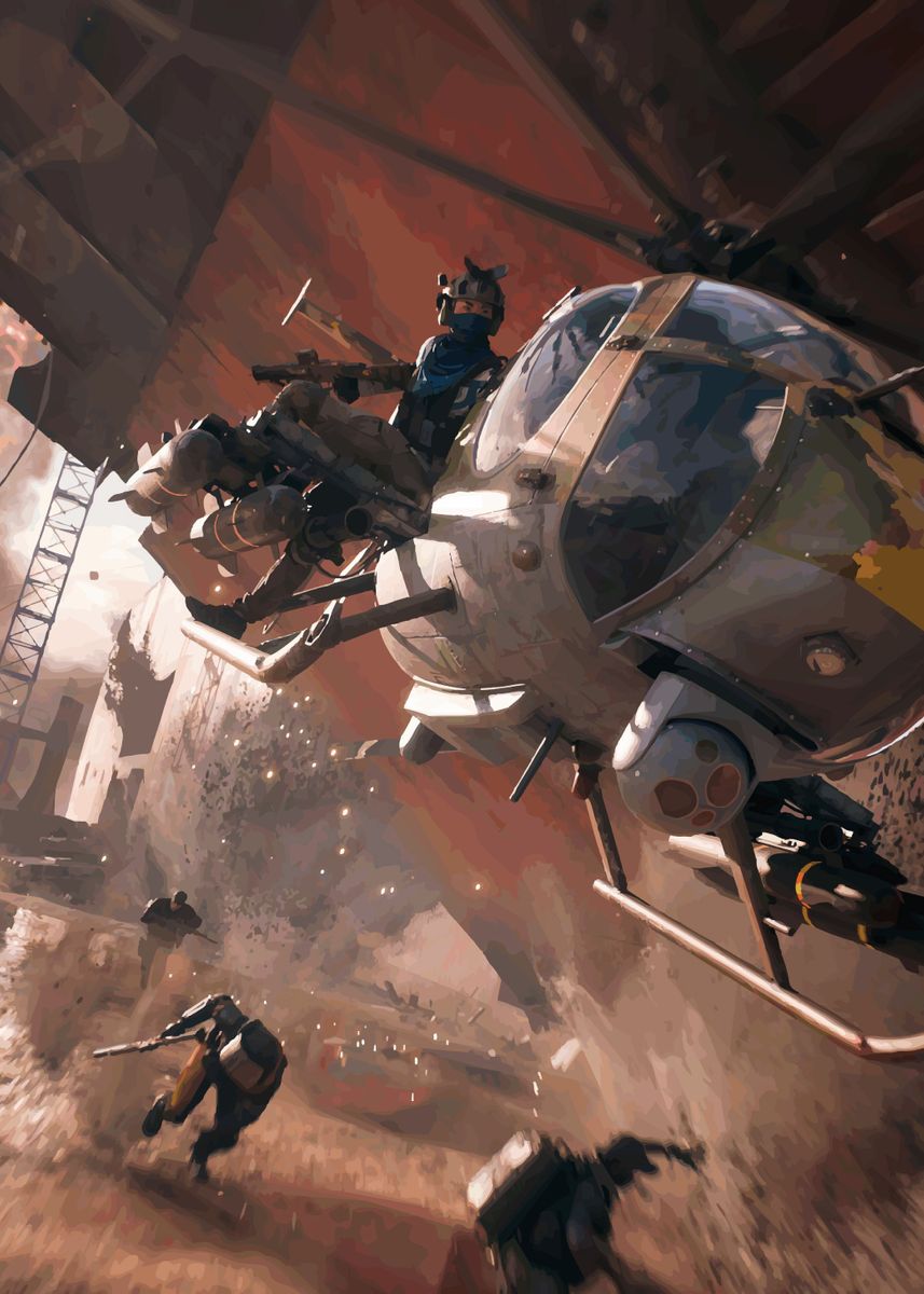 'shooting game' Poster, picture, metal print, paint by eric Patrick ...