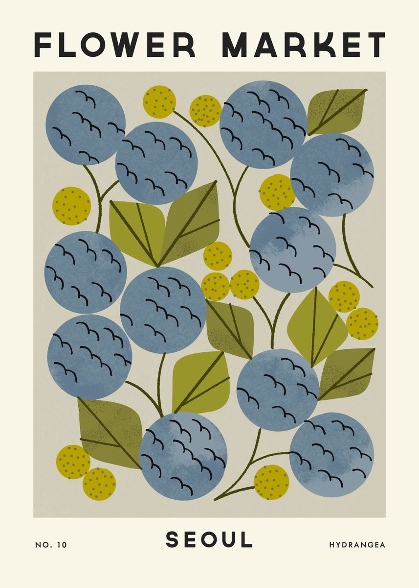 'Flower Market No 10' Poster, picture, metal print, paint by Renea L ...