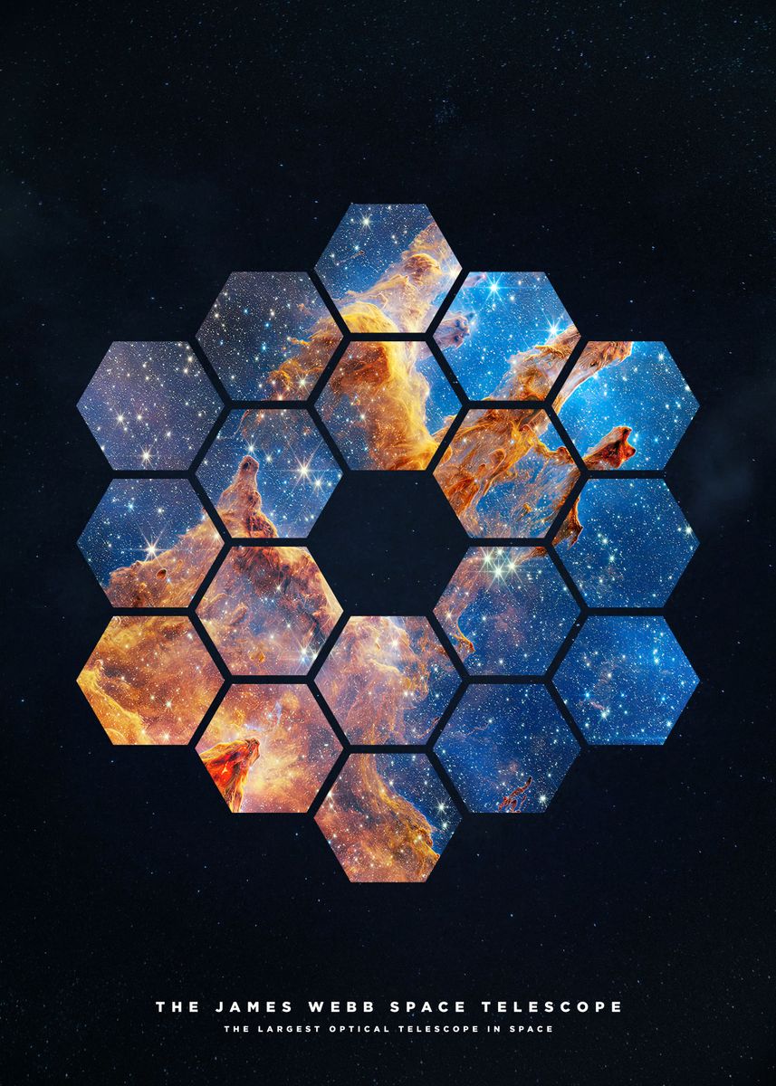 'James Webb Telescope' Poster, picture, metal print, paint by The Fire ...