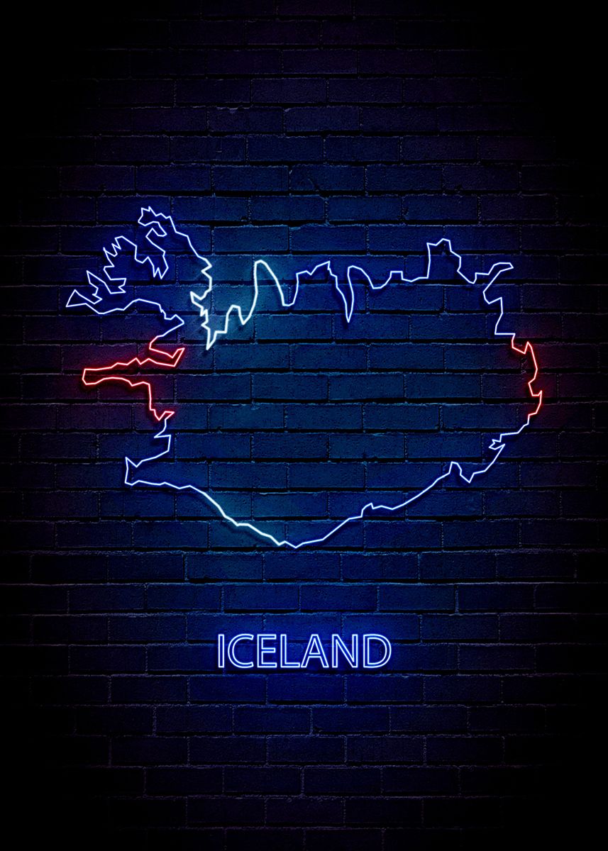 'iceland' Poster by ke ke | Displate