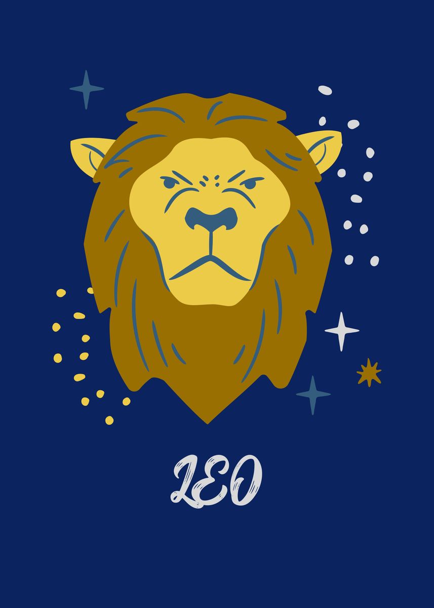 'Star Sign Leo' Poster, picture, metal print, paint by Oizy Production ...