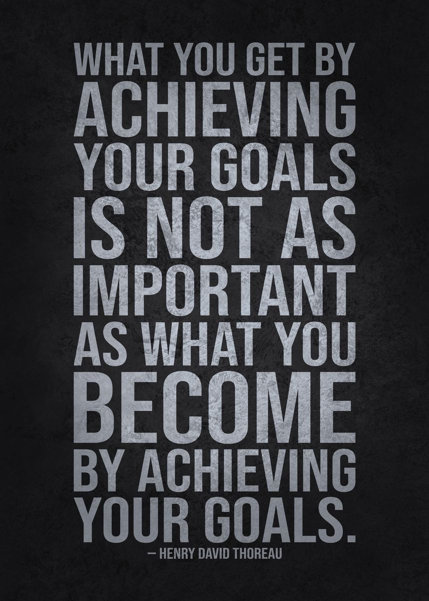'Achieving Your Goals' Poster, picture, metal print, paint by CHAN ...