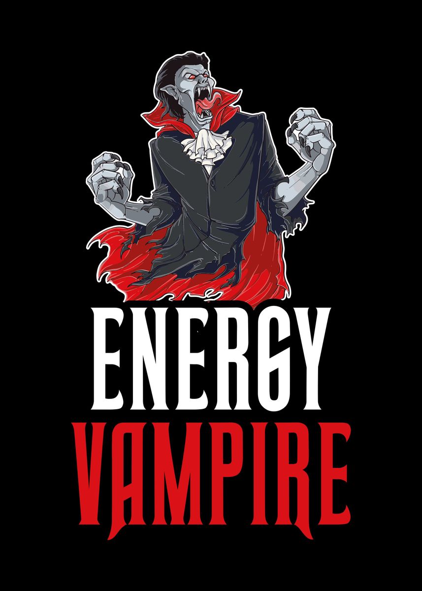 'Energy Vampire' Poster by CatRobot | Displate