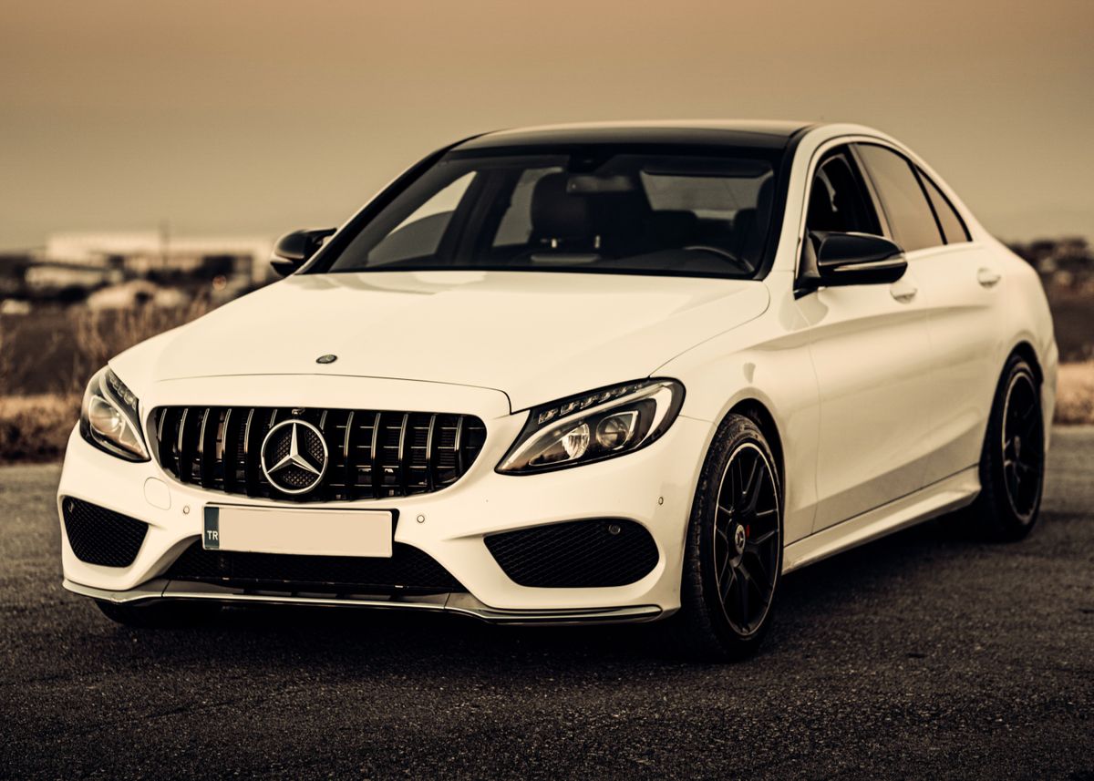 'Mercedes C63 Car' Poster by PosterSuite | Displate