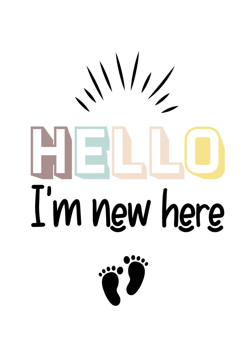 'Hello' Poster, picture, metal print, paint by Juliana RW | Displate