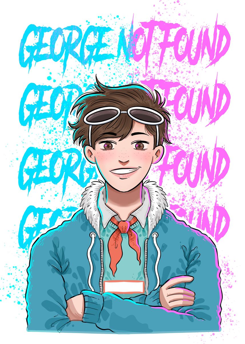 'MINECRAFT GEORGE ART' Poster by DrawForFun Art | Displate