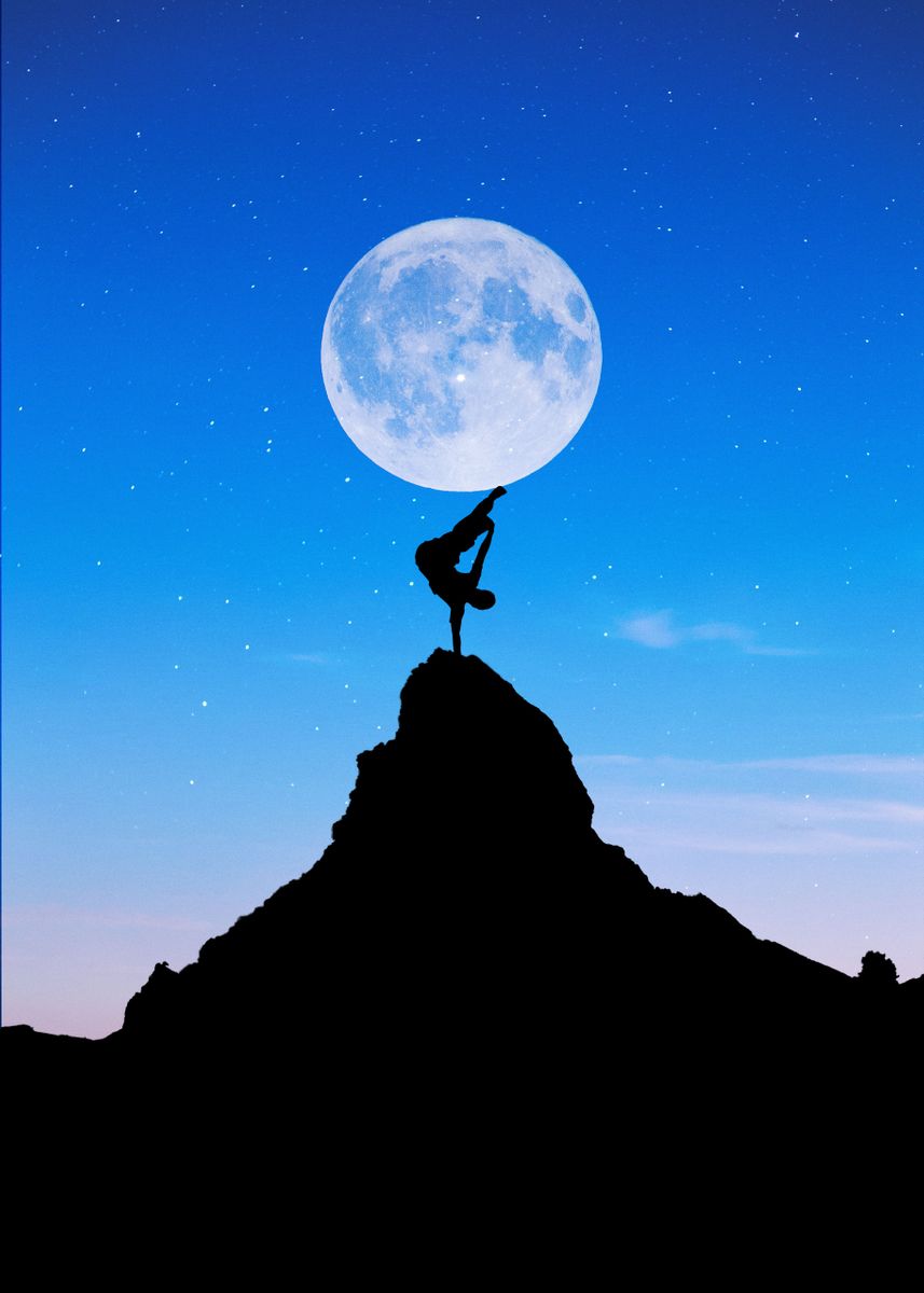 'Dance with Moon' Poster by Alem Coksa | Displate