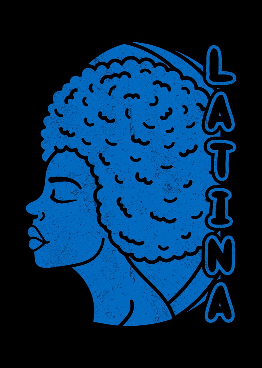 'Afro Latina' Poster, picture, metal print, paint by Lukes Pixel Studio ...