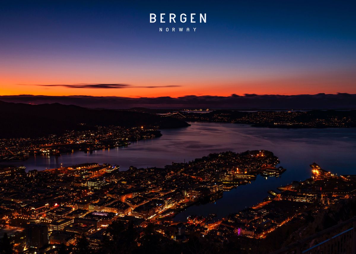 'Bergen ' Poster by Explore Universe | Displate
