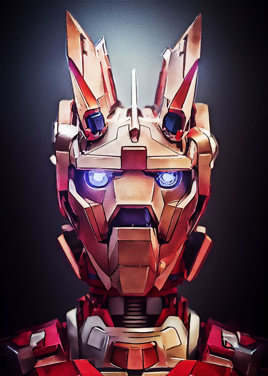 'Robot Pixel' Poster, picture, metal print, paint by Muh Asdar | Displate