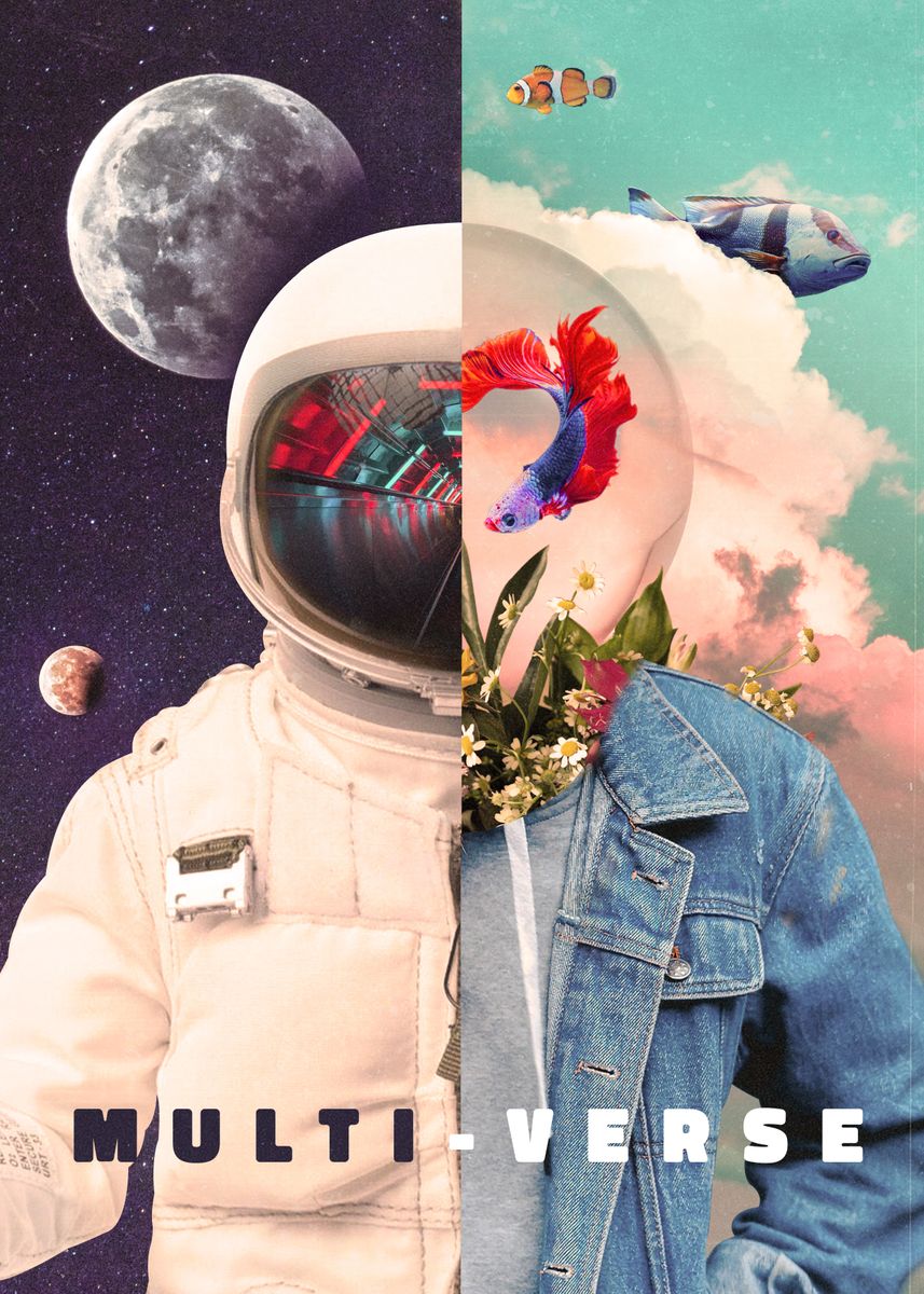 'Abstract Space Multiverse' Poster, picture, metal print, paint by Jon ...