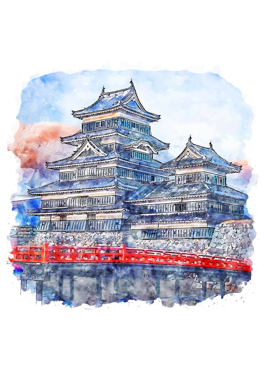 'castle' Poster, picture, metal print, paint by Lardis Art | Displate