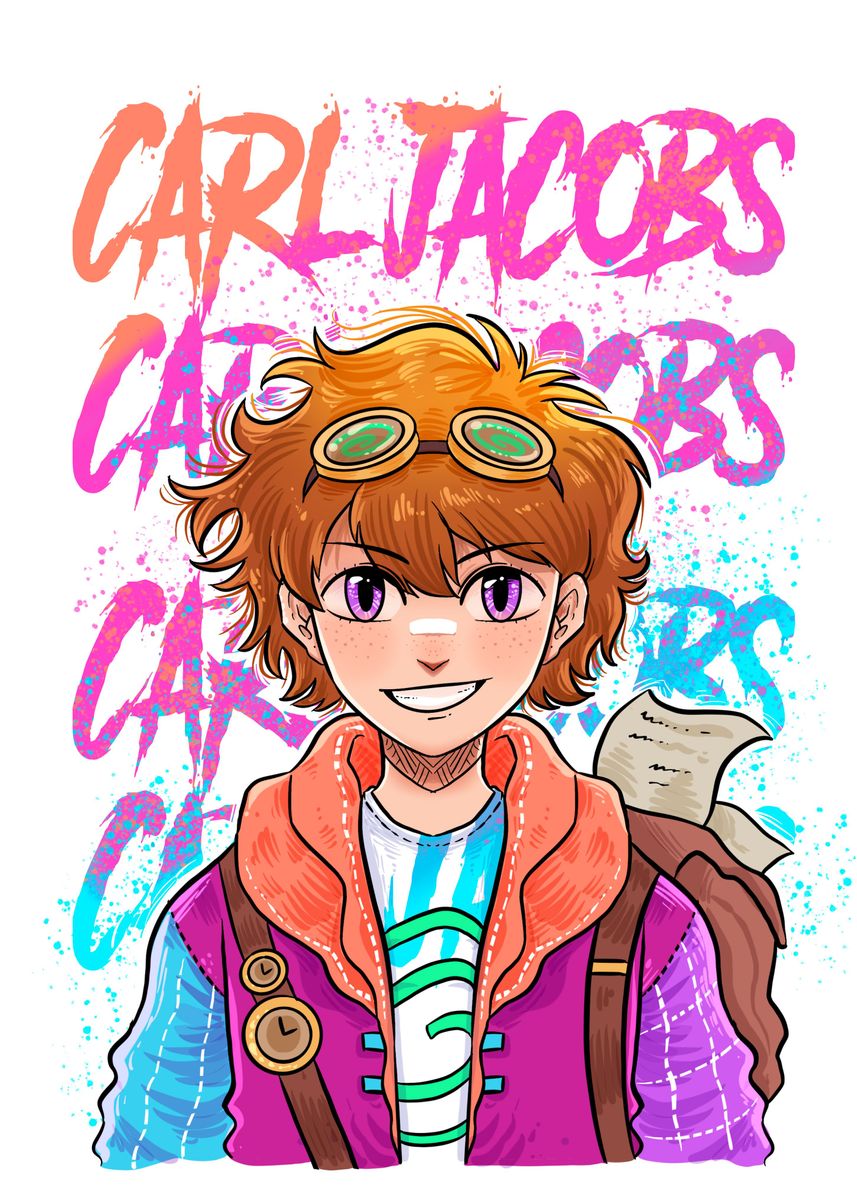 'MINECRAFT CARL JACOBS' Poster, picture, metal print, paint by ...