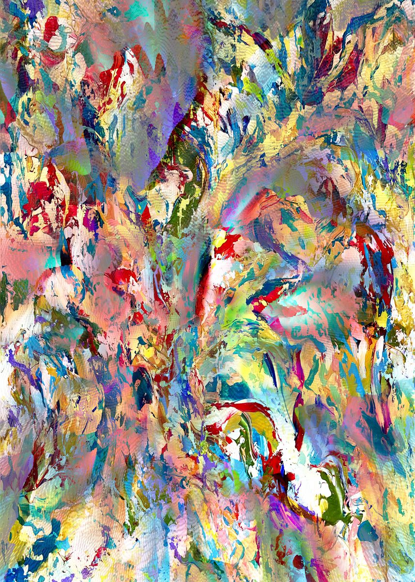 'Abstract painting' Poster, picture, metal print, paint by Larisa ...