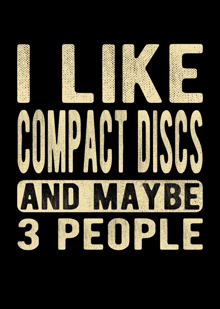 'Compact discs' Poster by schmugo | Displate