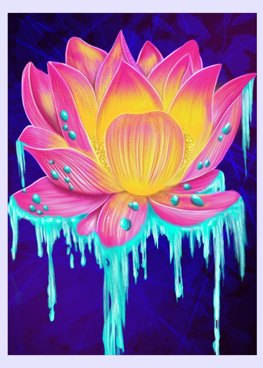 'Water Flower' Poster by Paul Hankins | Displate