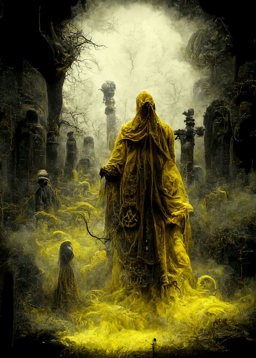 'Gardens of Carcosa' Poster, picture, metal print, paint by Azhmodai | Displate