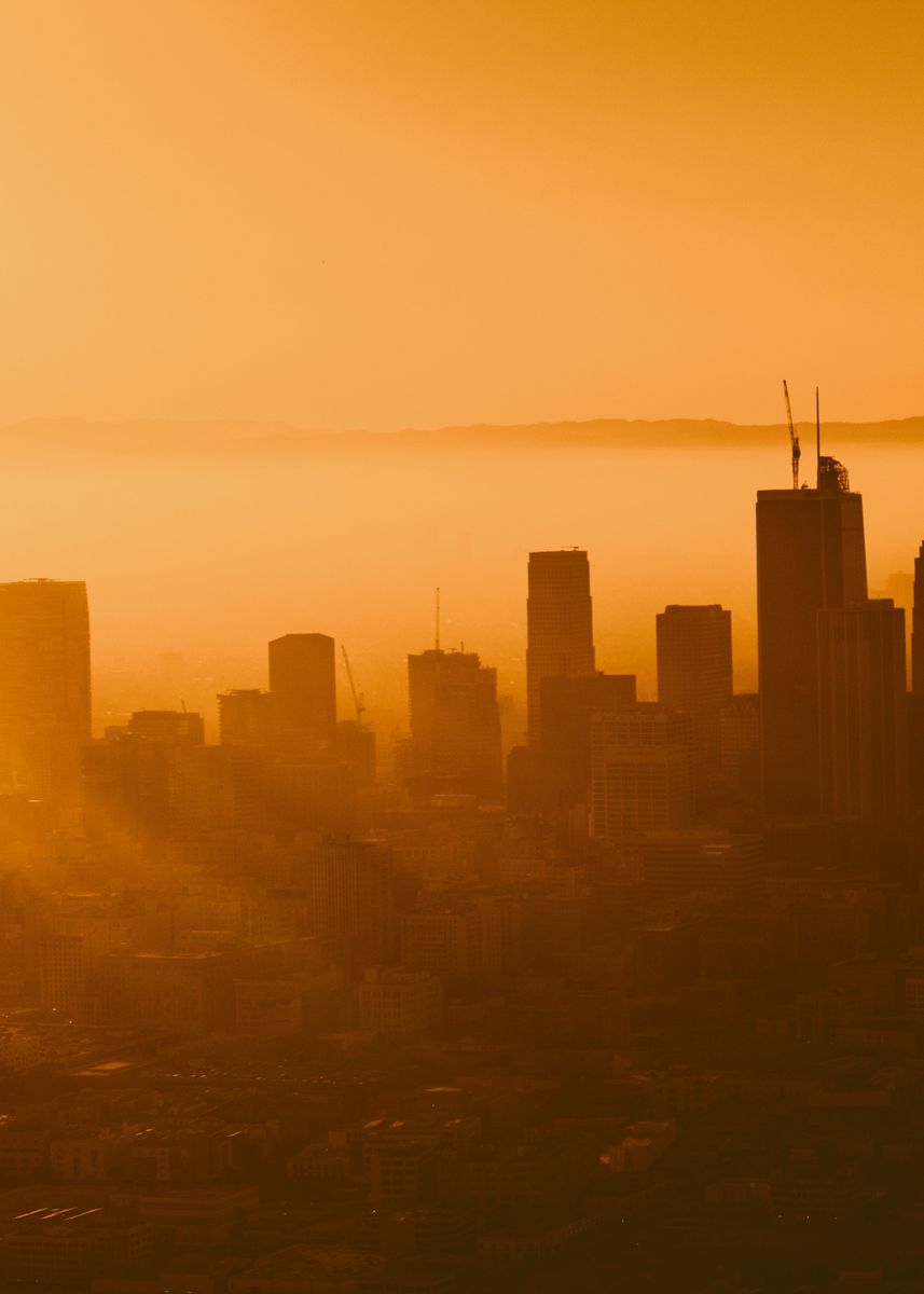 'Auburn City Haze' Poster by James Clarke | Displate