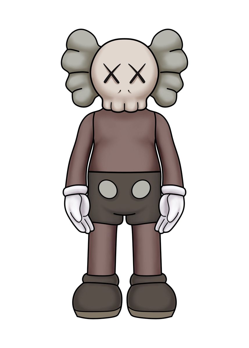 'kaws ' Poster, picture, metal print, paint by Boon Edgar | Displate